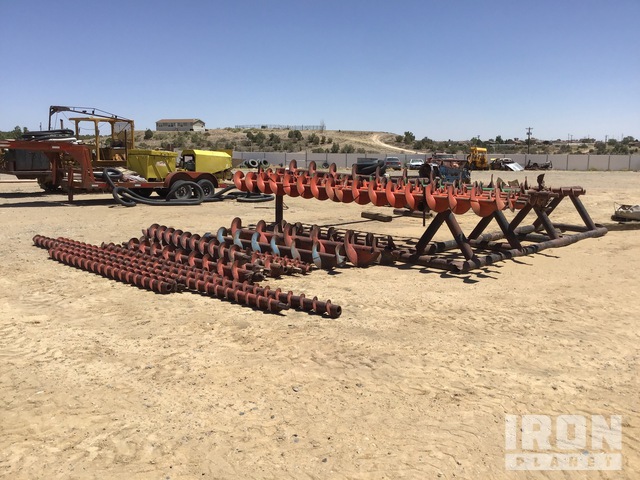 Quantity of (24) 7” diameter 10’ long(12) (2 augers cup combined to ...