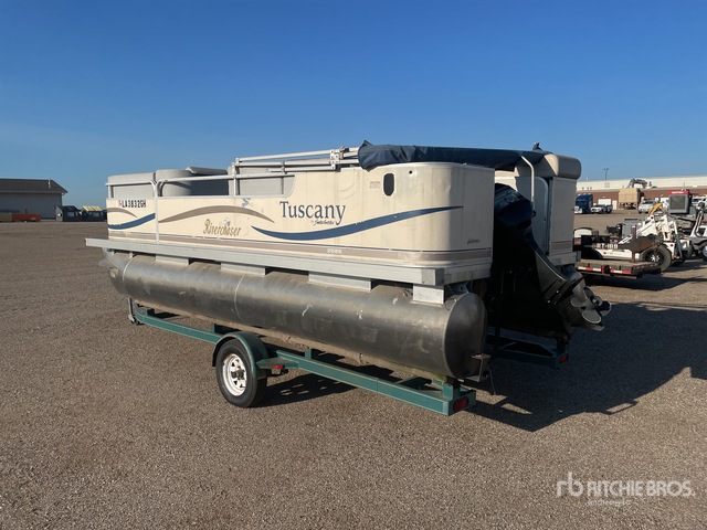 1999 Godfrey Marine Sweetwater 18 ft Pontoon Boat w/1999 Randall S/A ...