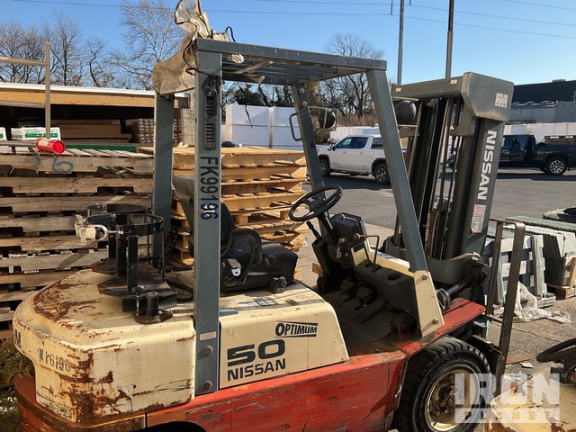 Nissan 50 LPG Pneumatic Tire Forklift in Philadelphia, Pennsylvania ...
