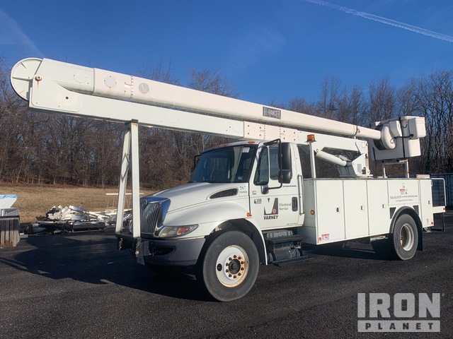 2006 Terex Hi-Range 5FC-55 55 ft on 2005 International 4300 DT466 4x2 Cable Placer Bucket Truck ...