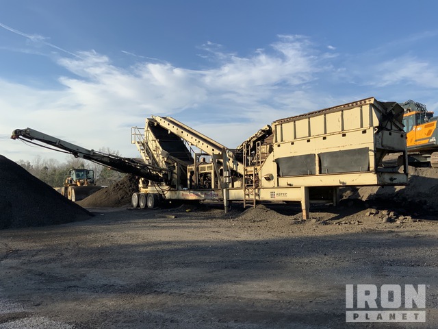 Astec Portable Incline Screen Plant in Jefferson, South Carolina ...