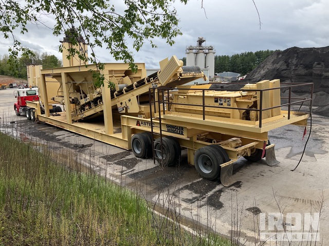 Astec PCF1012 Parallel Flow Continuous Mix 2 bin with mixer Cold Feeder ...