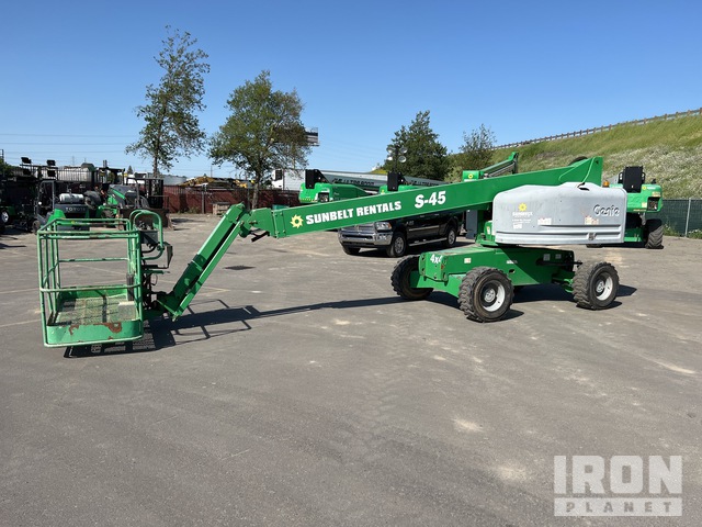 2015 Genie S45 S45 4x4 4WD Diesel Telescopic Boom Lift in WEST ...