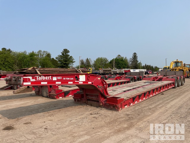 1999 Talbert T3DW-511E-HRG-1-T1 50 ton Tri/A Removable Gooseneck Lowboy ...