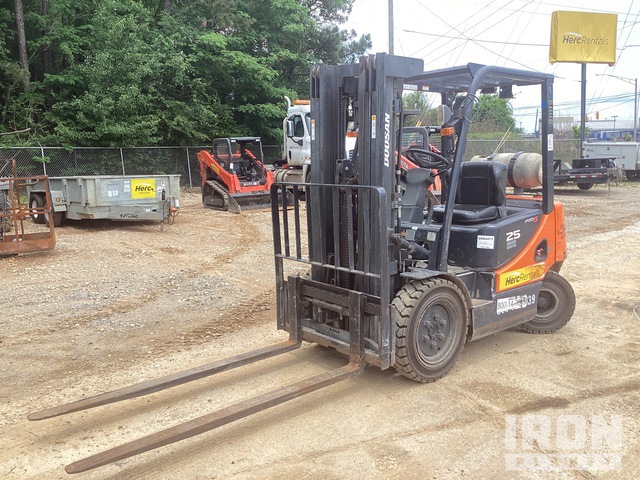 2017 Doosan G25P-5 4600 lb Pneumatic Tire Forklift in Pelham, Alabama ...