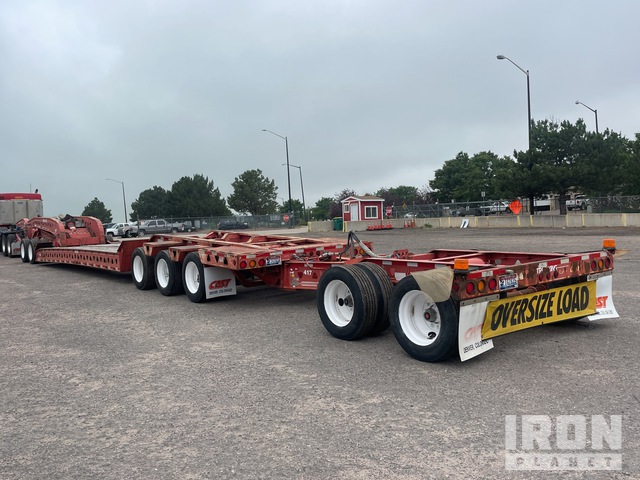 1996 Trail King TK150MDG-653 75 ton 2 + 3 + 2 Single Drop Removable ...
