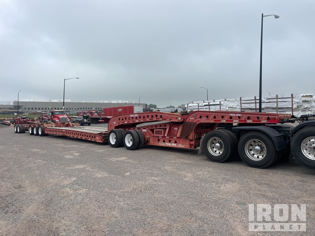1996 Trail King TK150MDG-653 75 ton 2 + 3 + 2 Single Drop Removable ...
