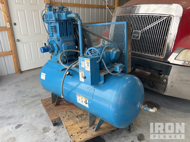 Quincy 350 Skid-Mounted Electric 120 gal 3 phase Air Compressor in ...