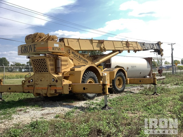Grove RT745 50 ton 4x4 Rough Terrain Crane in Union City, Indiana ...