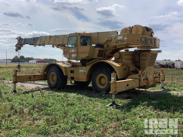 Grove RT745 50 ton 4x4 Rough Terrain Crane in Union City, Indiana ...