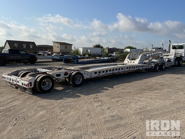 2004 Murray 16-Wheel Expandable Axle Removable Gooseneck Lowboy Trailer ...