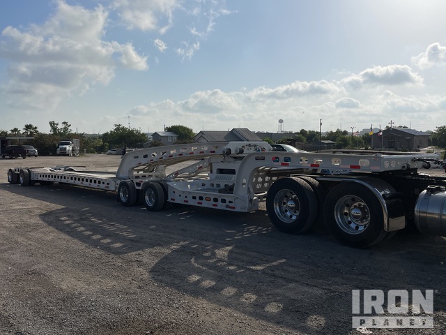 2004 Murray 16-Wheel Expandable Axle Removable Gooseneck Lowboy Trailer ...