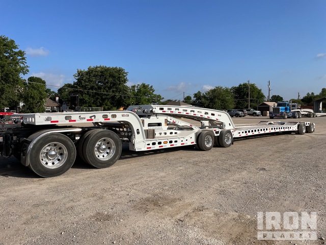 2004 Murray 16-Wheel Expandable Axle Removable Gooseneck Lowboy Trailer ...