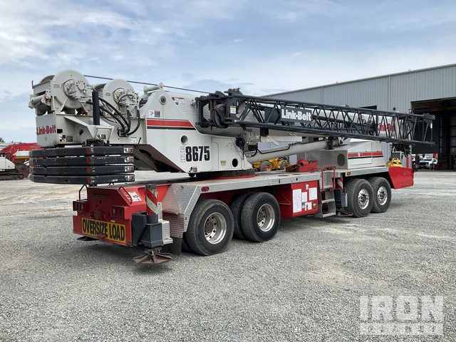 2011 Link-Belt HTC-8675 75 ton 8x4 Hydraulic Truck Crane in Ashland ...