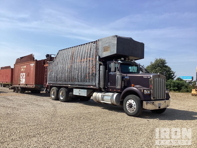 Prentice 992287 Knuckle Boom on 1988 Kenworth W900 6x4 Grapple Truck w ...