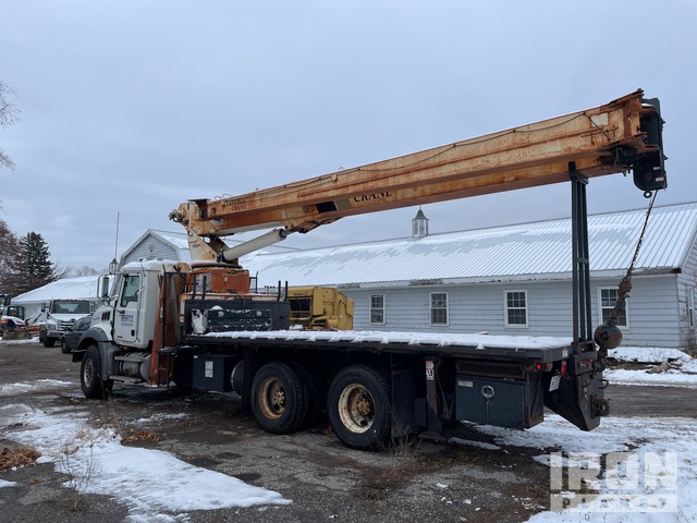 National 990A 16000 lb Straight Boom on 2007 Mack CT713 Granite 6x4 ...