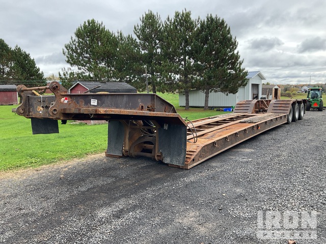 2014 Manac 60 ton Tri/A Single Drop Removable Gooseneck Lowboy Trailer ...