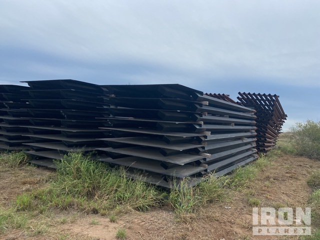 Quantity of (218) Painted Border Wall Panels (Unused) in Mission, Texas ...