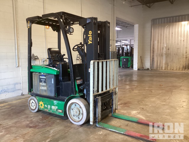 2014 Yale ERC050VG 4700 lb 4x2 Electric Forklift Rough Terrain Forklift ...