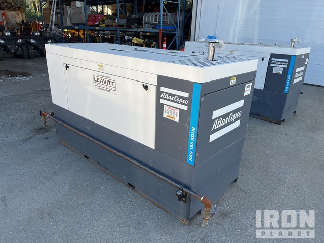 2021 Atlas Copco XAS 185 KDU FT4 185 cfm Skid-Mounted Air Compressor in ...