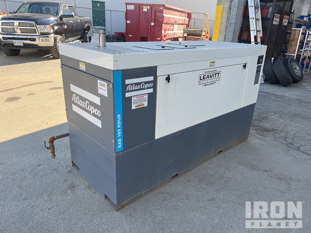 2021 Atlas Copco XAS 185 KDU FT4 185 cfm Skid-Mounted Air Compressor in ...