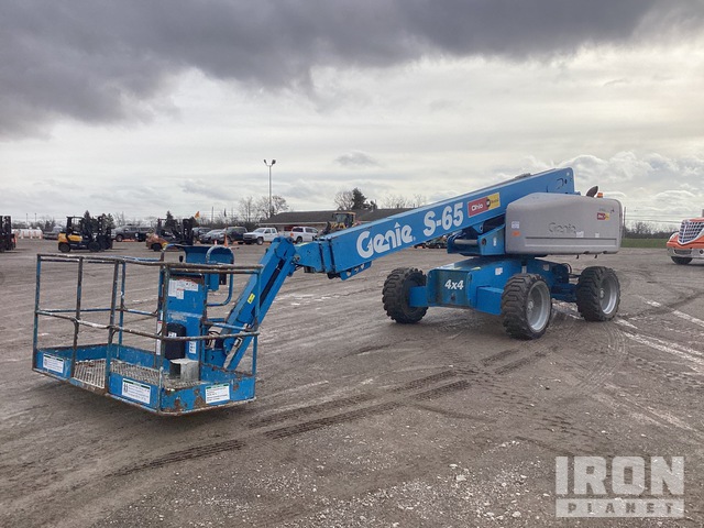 2013 Genie S65 4WD Diesel Telescopic Boom Lift in South Vienna, Ohio ...