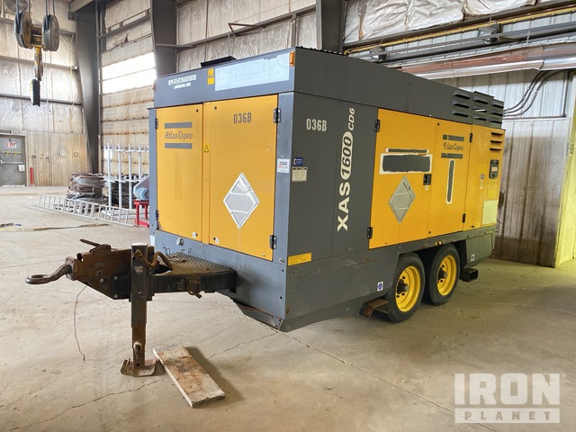 2008 Atlas Copco XAS1600CD6 1600 cfm Mobile Air Compressor in Sundre ...