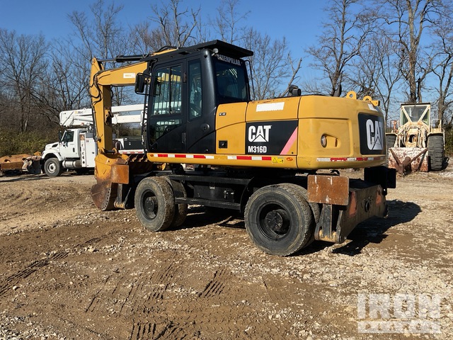2010 Cat M316D 4x4 Wheeled Excavator in Pleasureville, Kentucky, United ...
