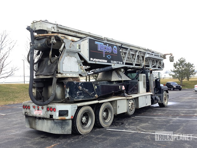 Putzmeister 105 ft on 1998 Mack RD600 8x4 Twin-Steer 18” belt placer ...