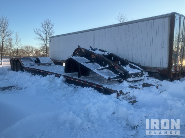 2010 Deloupe EA70 Tri/A Single Drop Removable Gooseneck Off-Road Lowboy ...