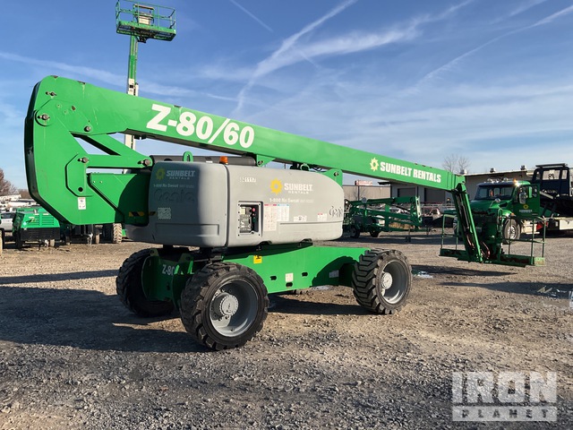 2015 Genie Z80/60 4WD Diesel BOOMLIFT ARTICULATING Articulating Boom ...