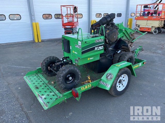 2016 Vermeer SC292 Walk-Behind Stump Grinder w/2016 Vermeer TLR33 ...
