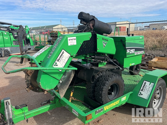 2018 Vermeer SC292 Stump Grinder w/2018 Vermeer TLR33 Trailer in Joplin ...
