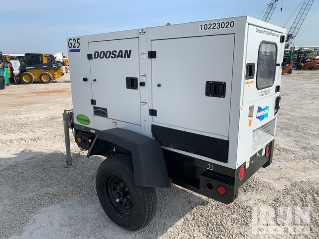 2019 Doosan G25WDO-T4F 27 kVA Mobile Generator Set (Inoperable) in ...