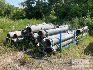 Quantity of One lot 12” X 10’ Bauer pipe with clamps and multiple ...