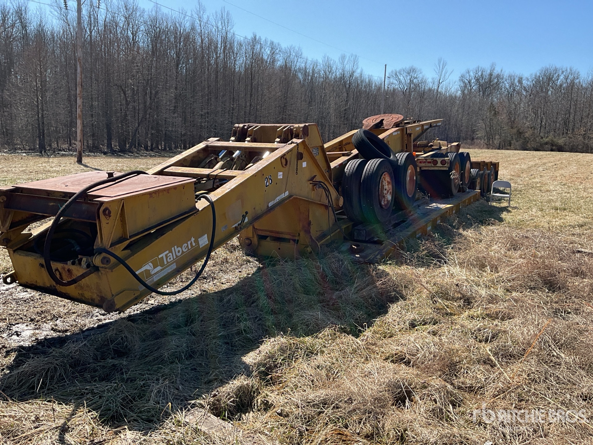 1988 Talbert T5BDW-75-HRC-RA-1-T1 75 ton Tri/A Removable Gooseneck ...