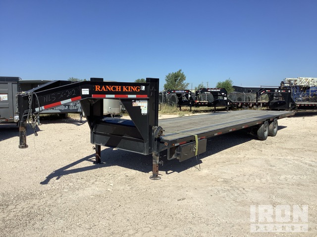 2023 Ameritrail GNLS36-202SSLP 36 ft T/A Gooseneck Flatbed Trailer in ...