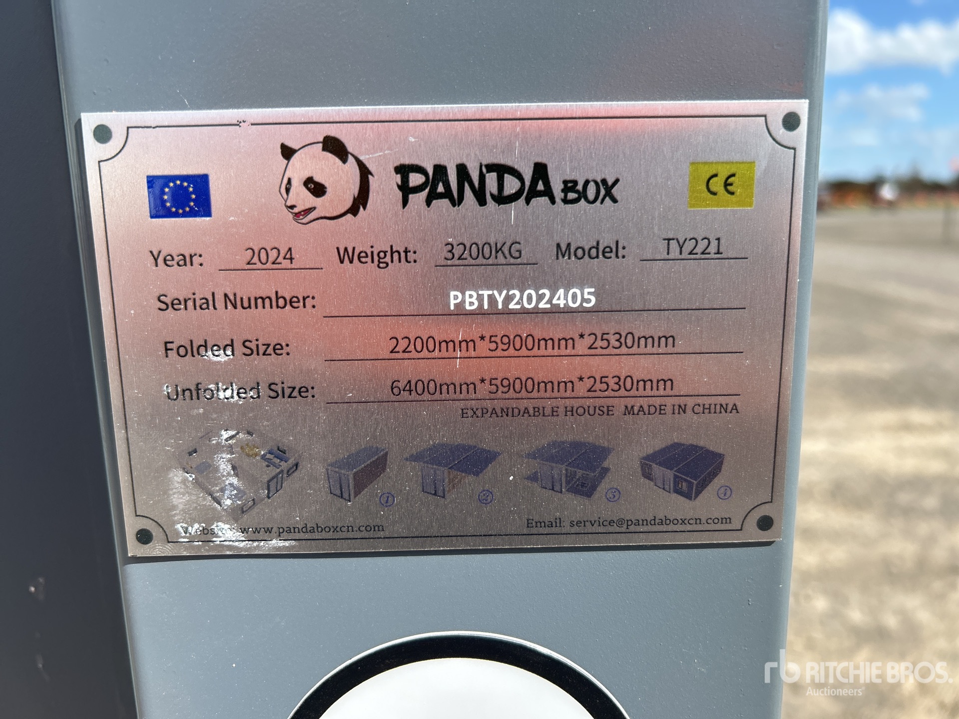 2024 PANDABOX 5.9 m x 6.4 m Portable Folding Expandable House (Unused) | Ritchie Bros. Auctioneers