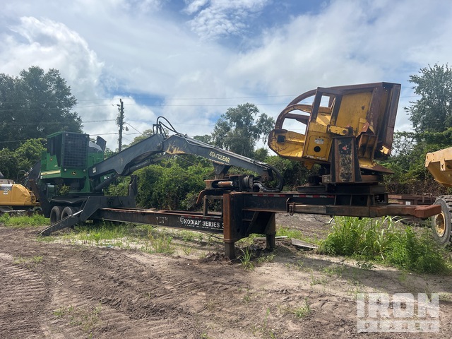 2016 John Deere 437E Trailer Mounted Leveling Heel Boom Log Loader in ...
