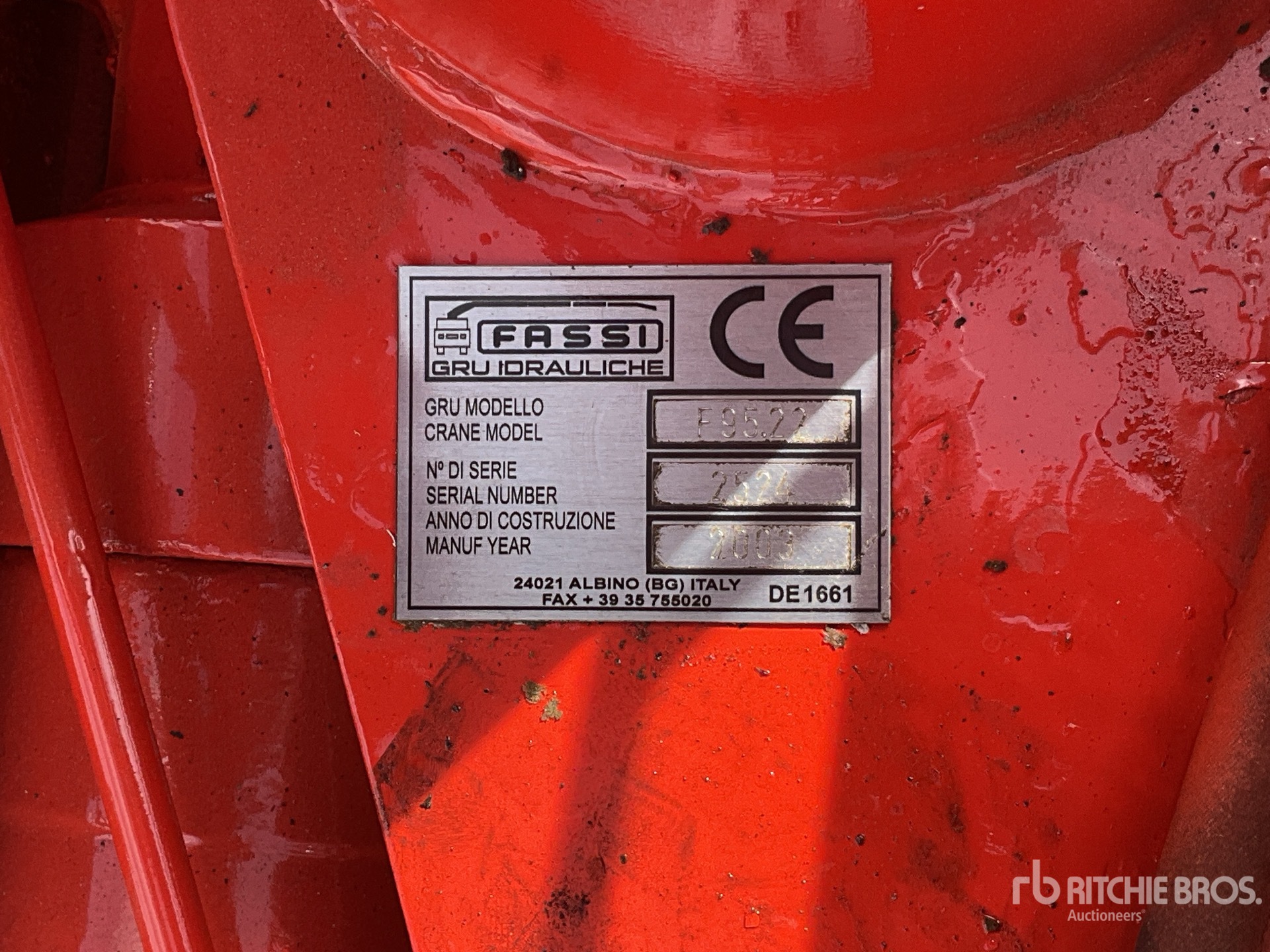 2003 Fassi F95.22 Hydraulic 4.5 ton Grúa Articulada / Articulated Crane ...
