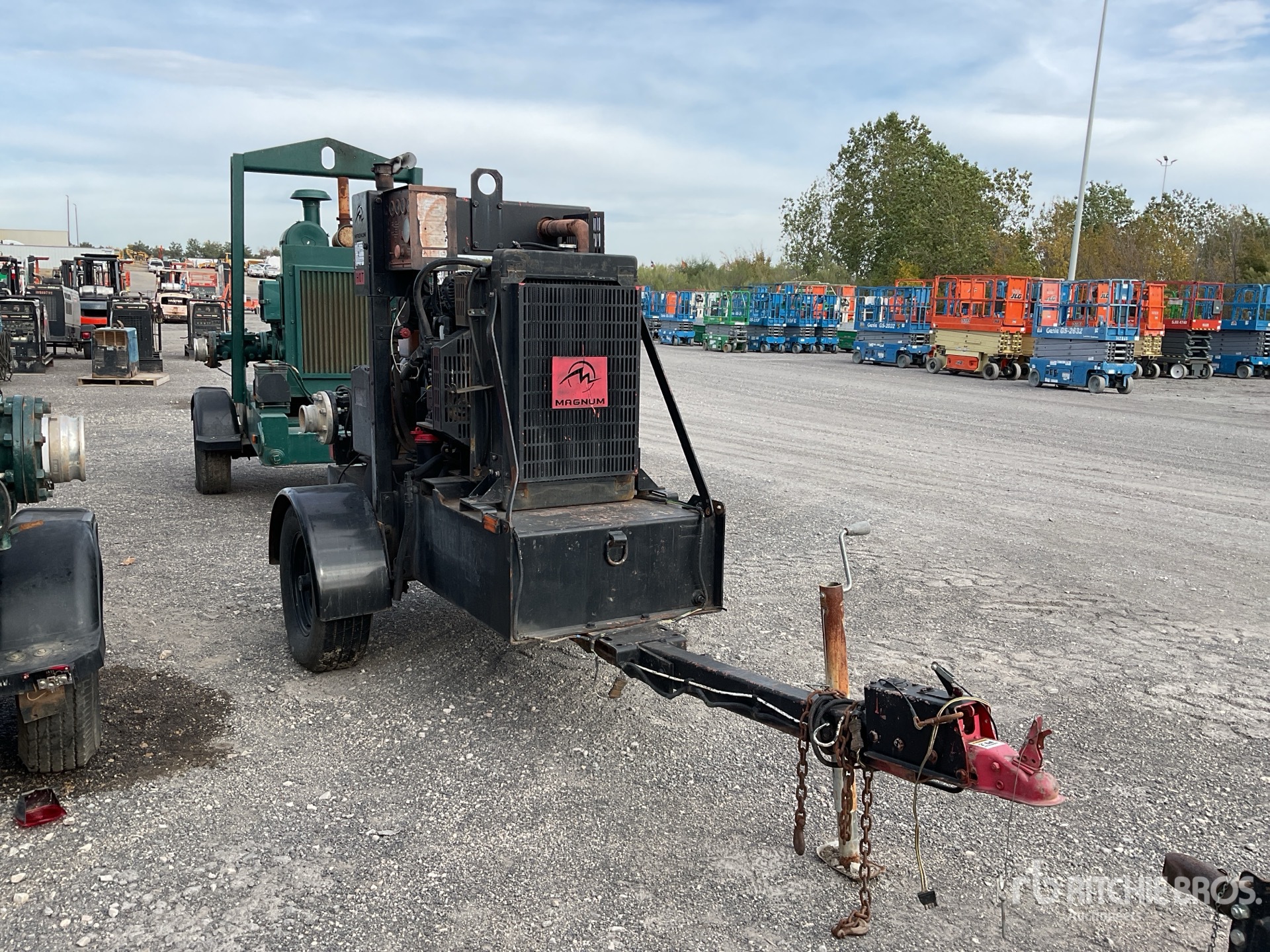 2011 Magnum MAG MTP 4000D Trailer-Mounted Pompe à eau (Inoperable ...