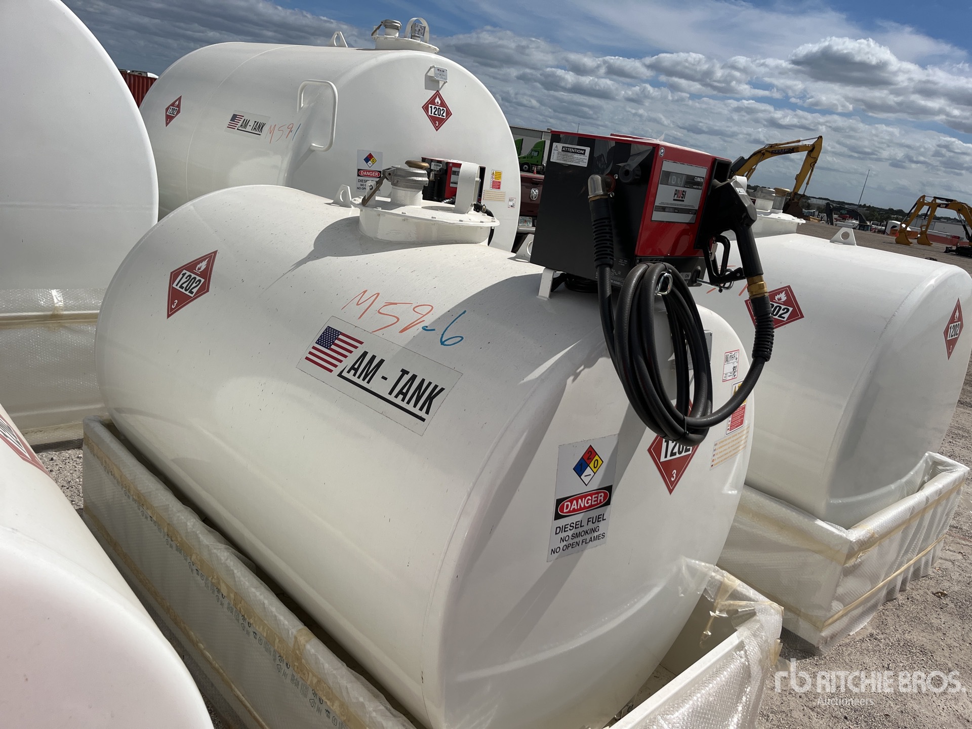 AM-Tank 600 655 gal Skid Mounted Steel Diesel Réservoir de carburant ...