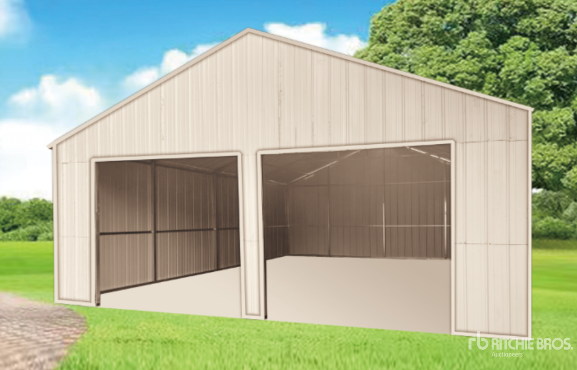 2024 KJ K3325 33 ft x 25 ft Metal Garage (Unused) | Ritchie Bros ...