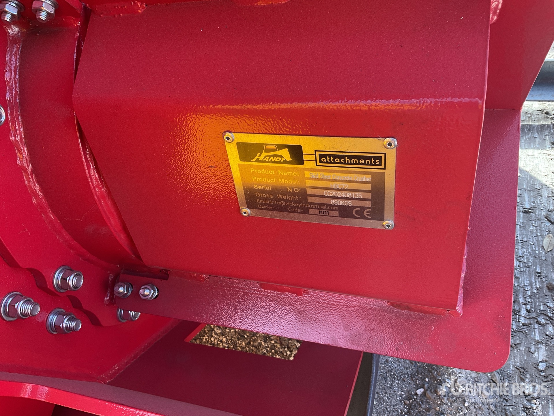 2024 Handy HBC72 Skid Steer Block Crusher (Unused) | Ritchie Bros ...