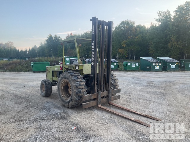 Clark UT60D 6000 lb Rough Terrain Forklift, Menominee, Michigan, USA ...