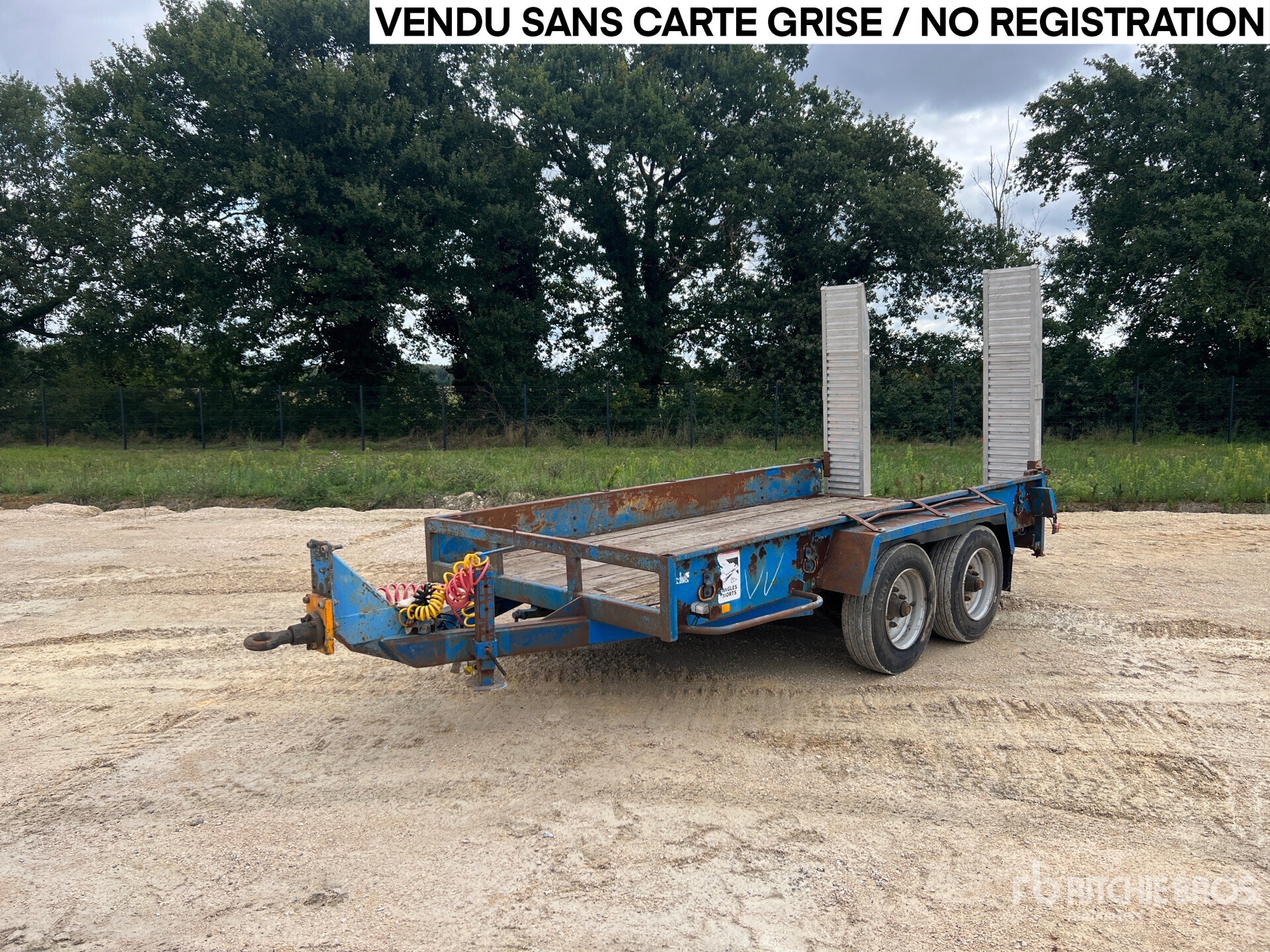 2003 GOURDON PE6000 T/A Remorque Porte Engins 2 Essieux Equipment ...