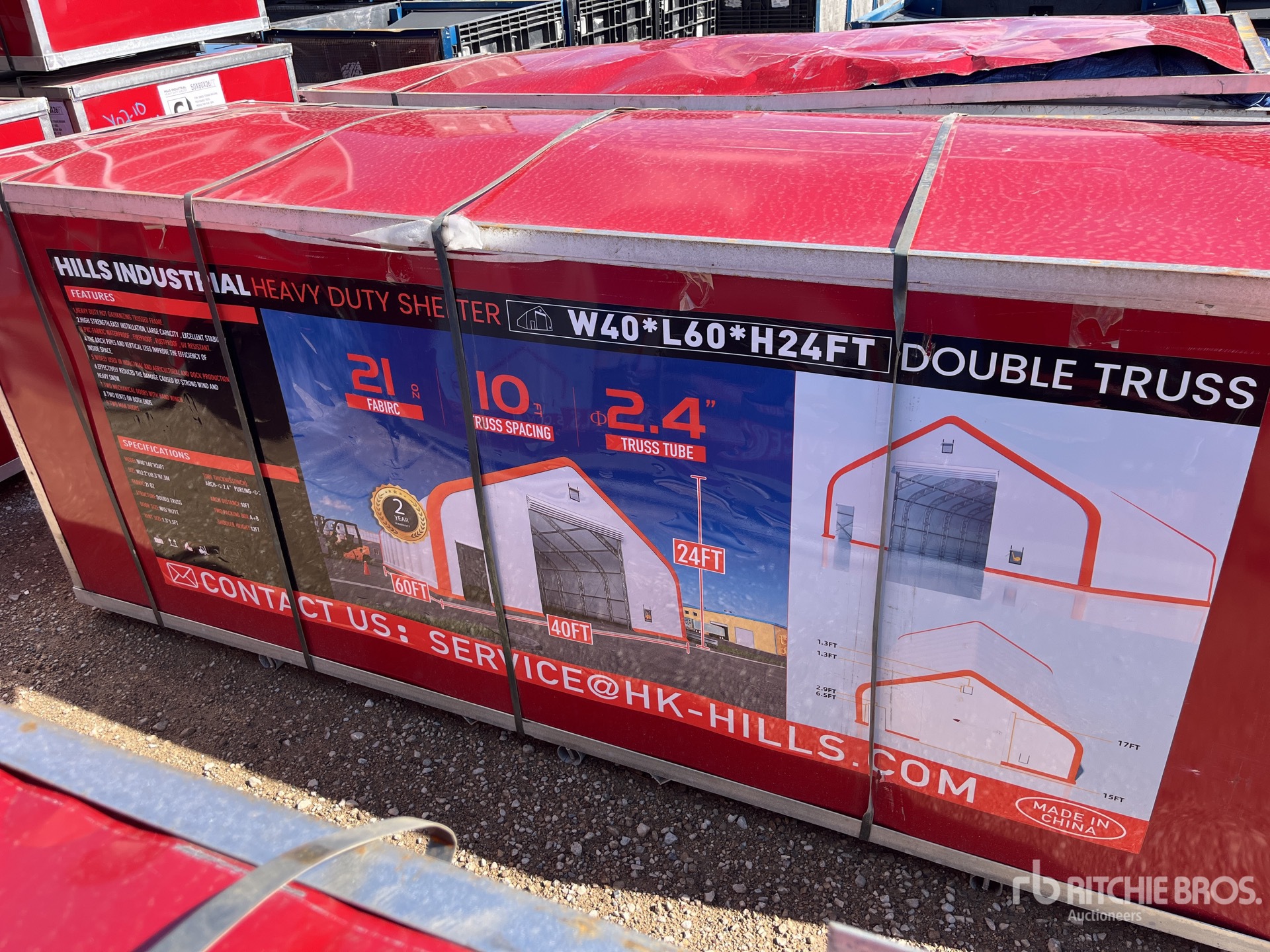 2024 HIlls Industrial 604024 60 Ft x 40 Ft x 24 Ft Storage Building ...