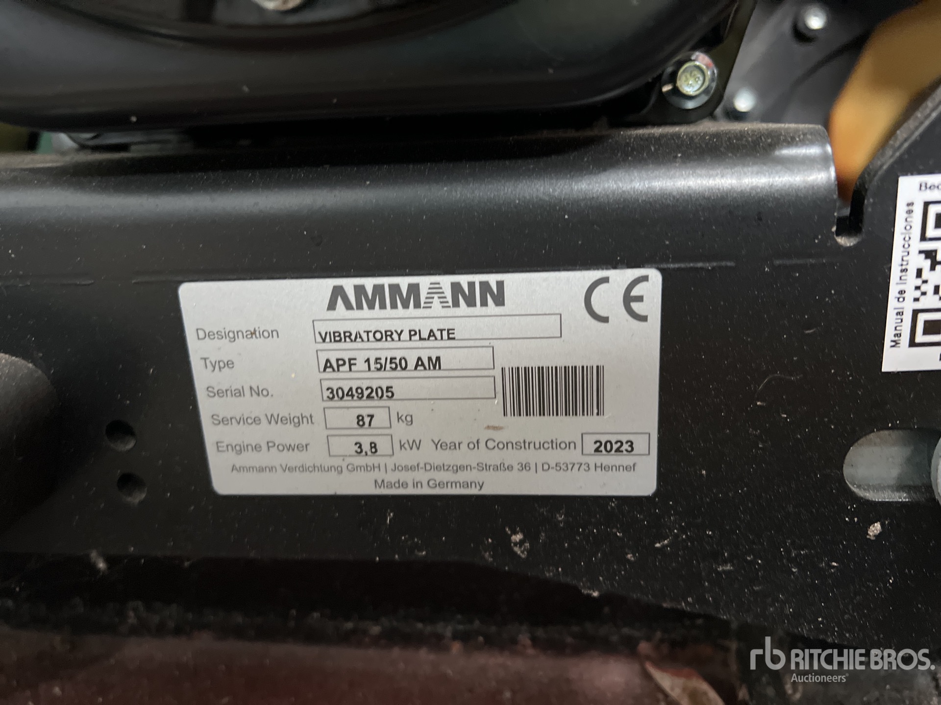 2023 Ammann APF15/50AM Plaque Vibrante (Non Utilise) Plancha ...
