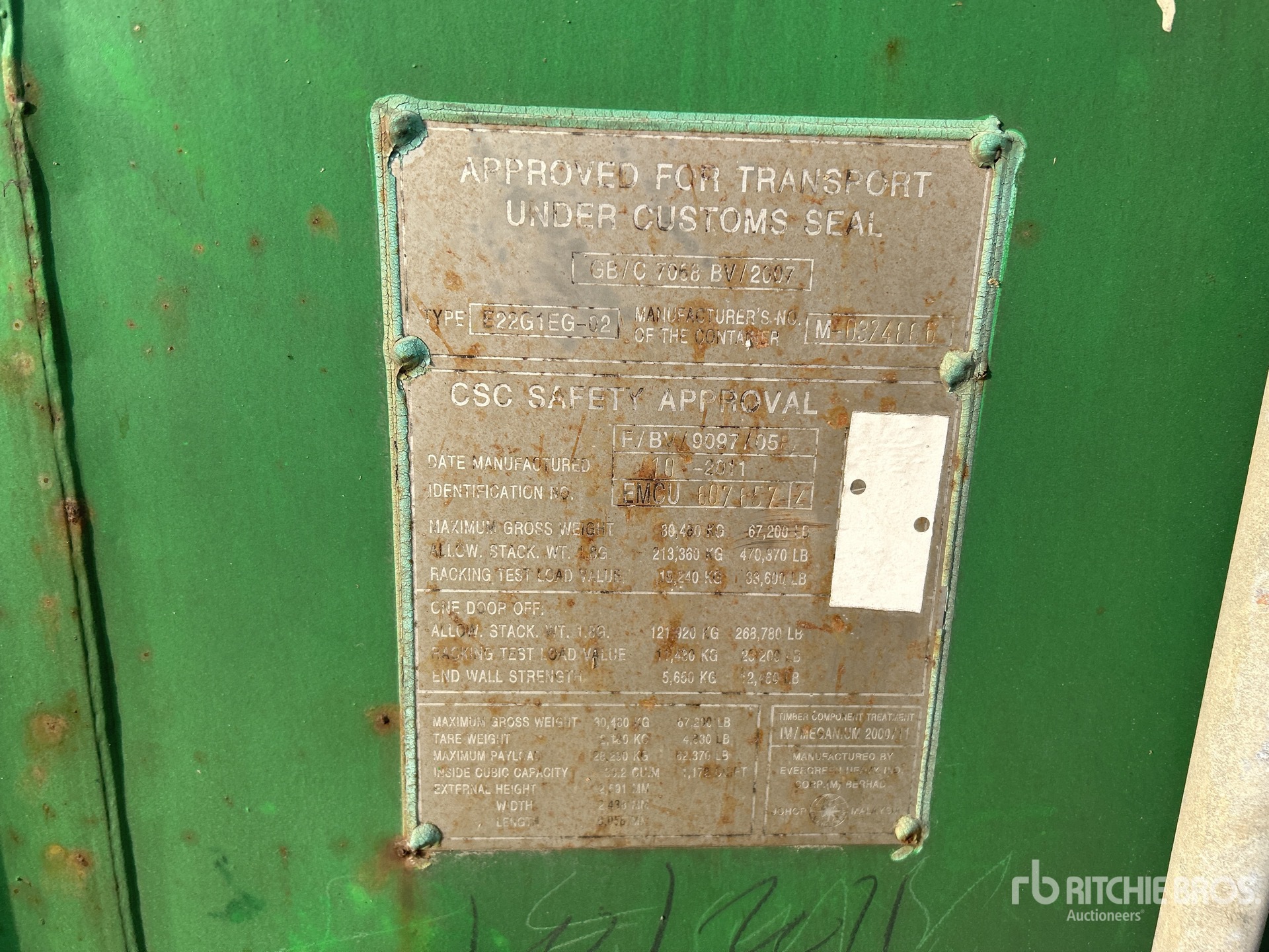 20 ft Storage Container | Ritchie Bros. Auctioneers