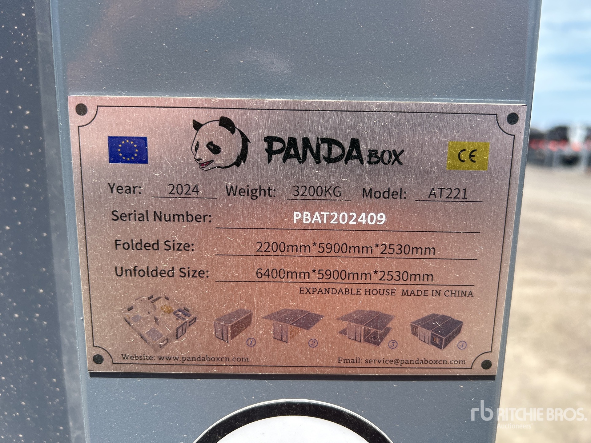 2024 PANDABOX AT221 5.9 m x 6.4 m Portable Expandable House (Unused) | Ritchie Bros. Auctioneers